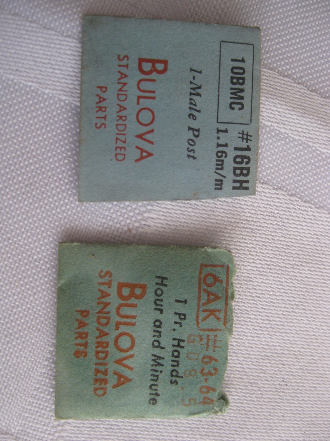 Vintage Watch Parts, Lot of 9 Different Bulova Parts, Watch Repair, Re ...