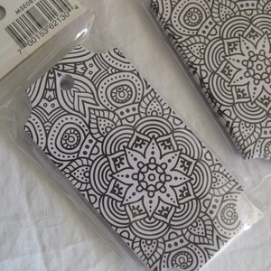 Mandala Gift Tags to Color In, 24 Printed Mandala Designs Tags to Color ...