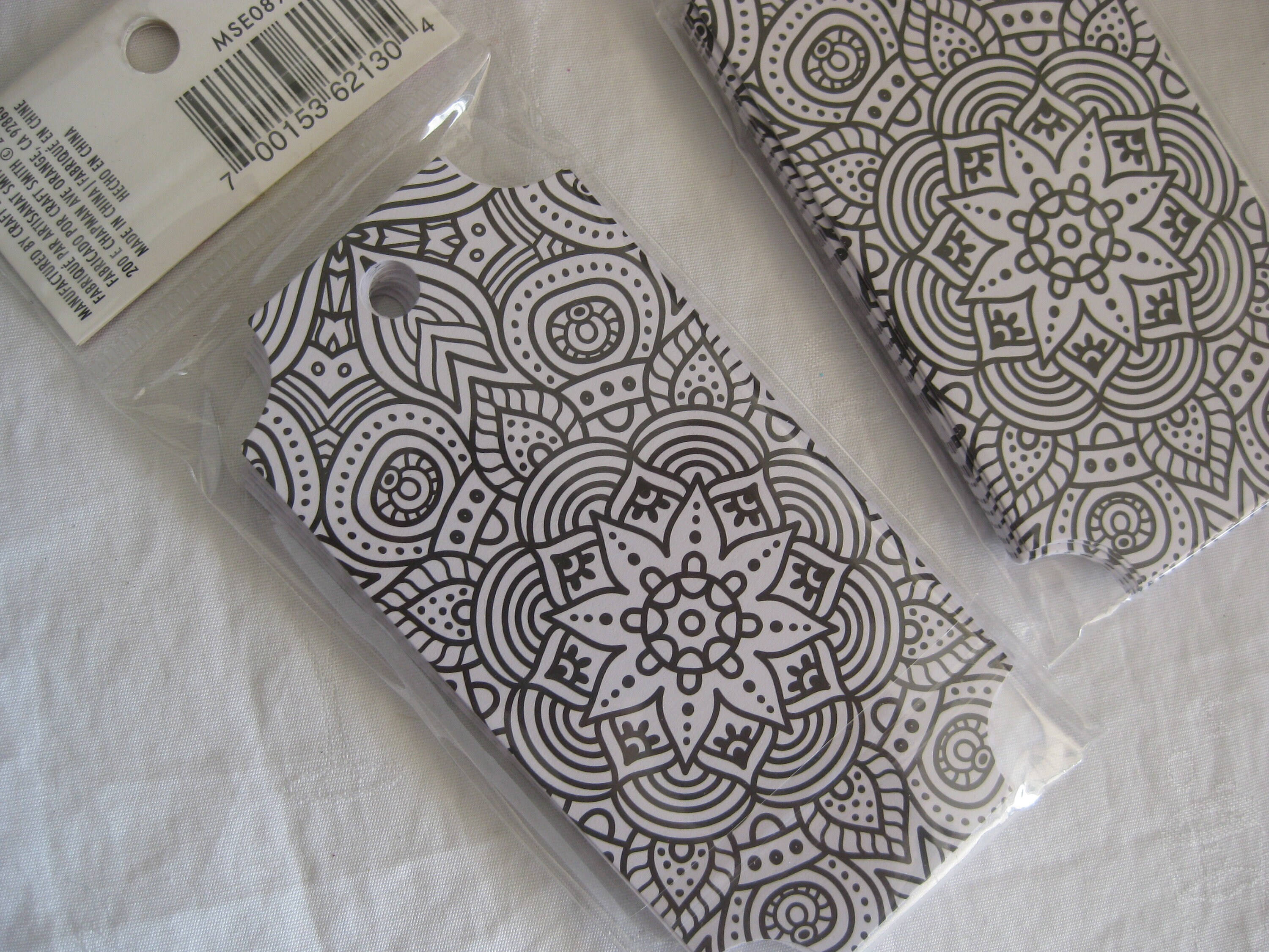Mandala Gift Tags to Color In, 24 Printed Mandala Designs Tags to Color ...