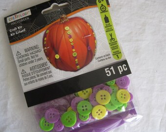 Halloween Craft Kit Pumpkin Craft Fall Craft Kit Halloween - Etsy
