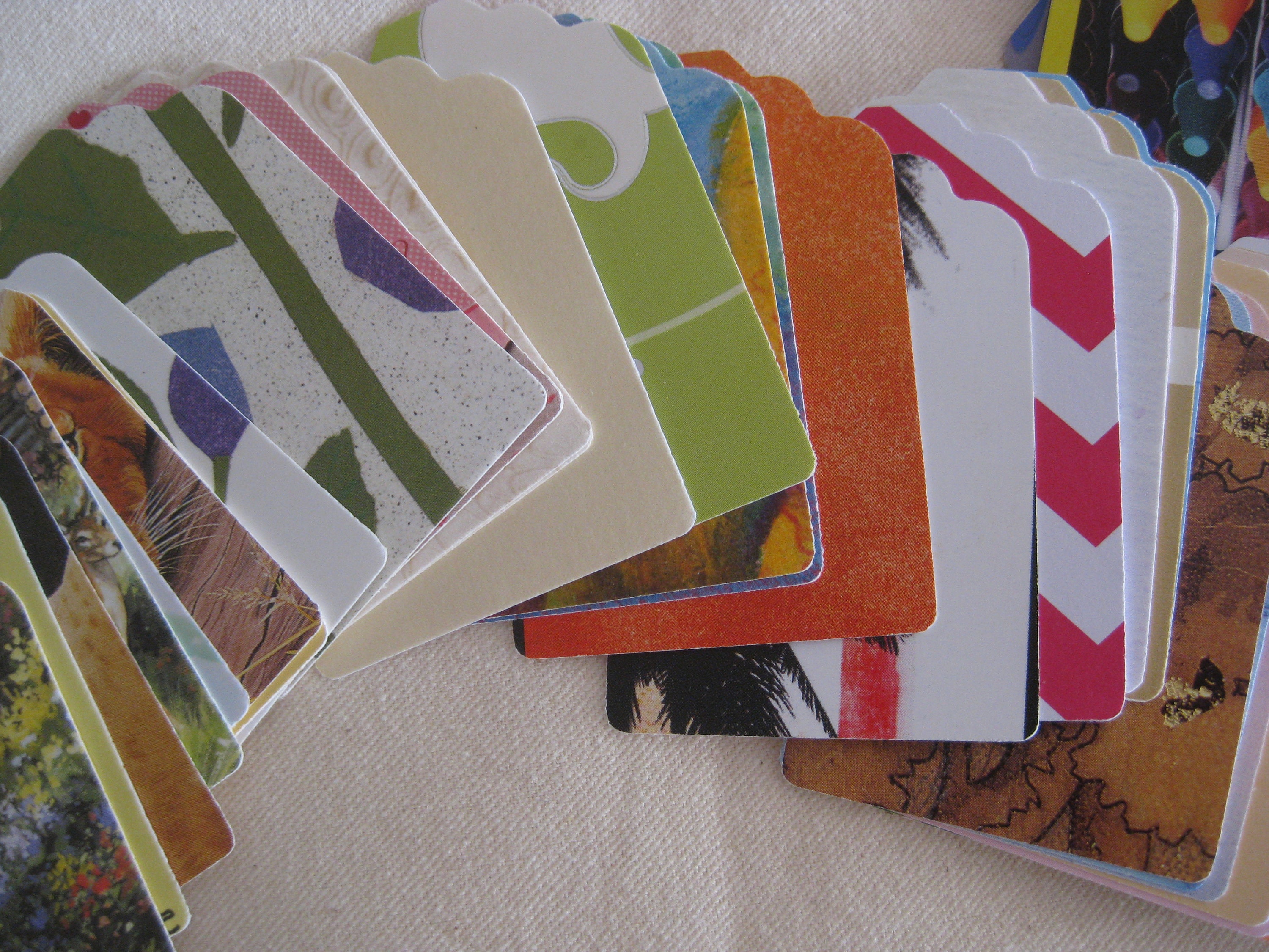 Gift Tags From Upcycled Cardstock/cards Diff Colors/designs - Etsy