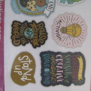 Die Cut Stickers W Inspirational Phrases, 48 Pc. Card Making ...
