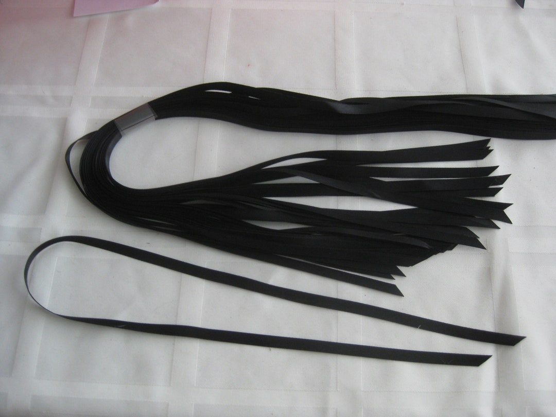 Pre-cut Black Ribbons, Silky Smooth40 Pcs. 6mm X 24 Each, Craft Supply ...