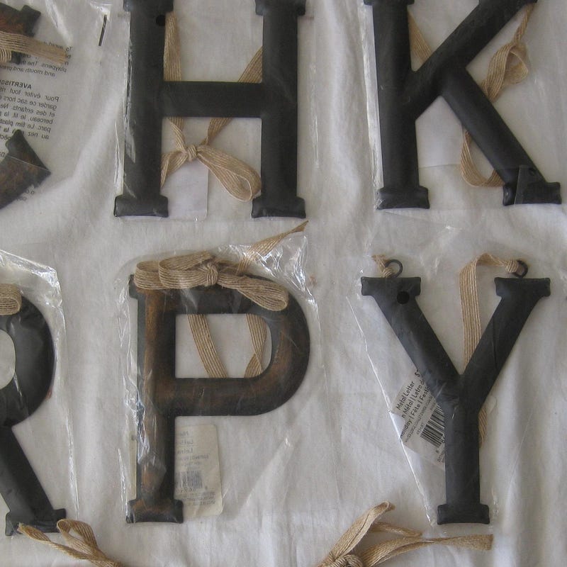 Metal Letters - Etsy