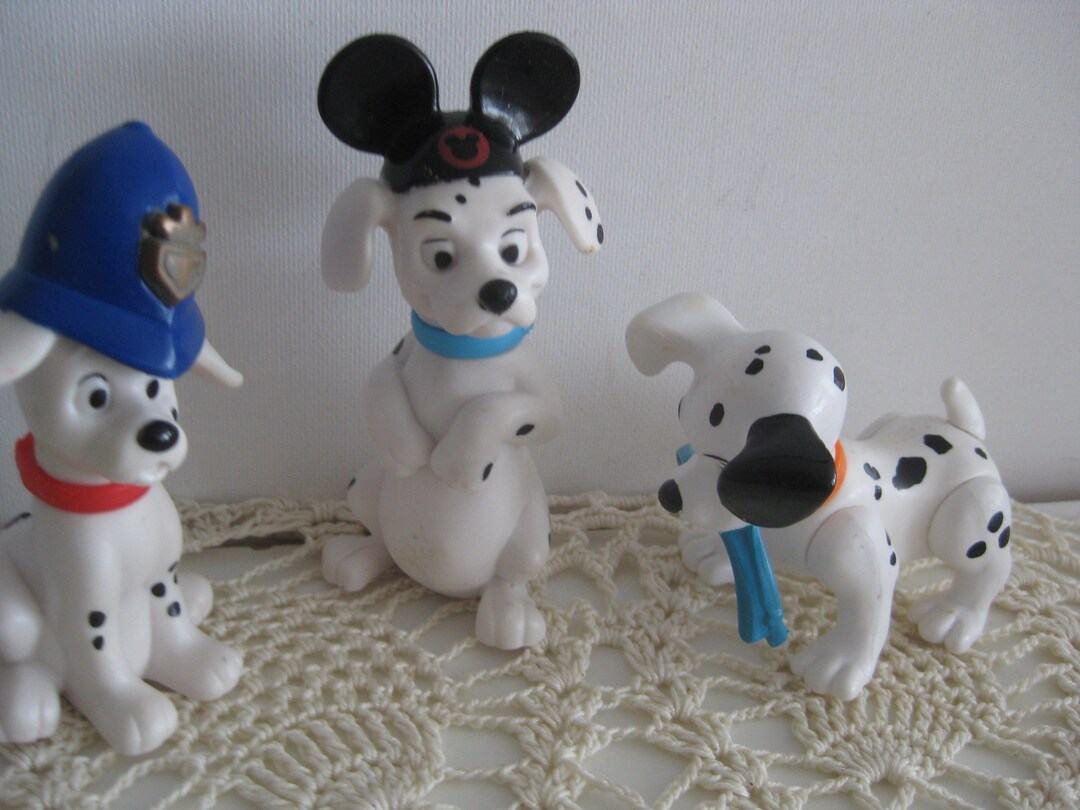 Collection of 3 Dalmatian Dog Figurines, From the 101 Dalmatian Story ...