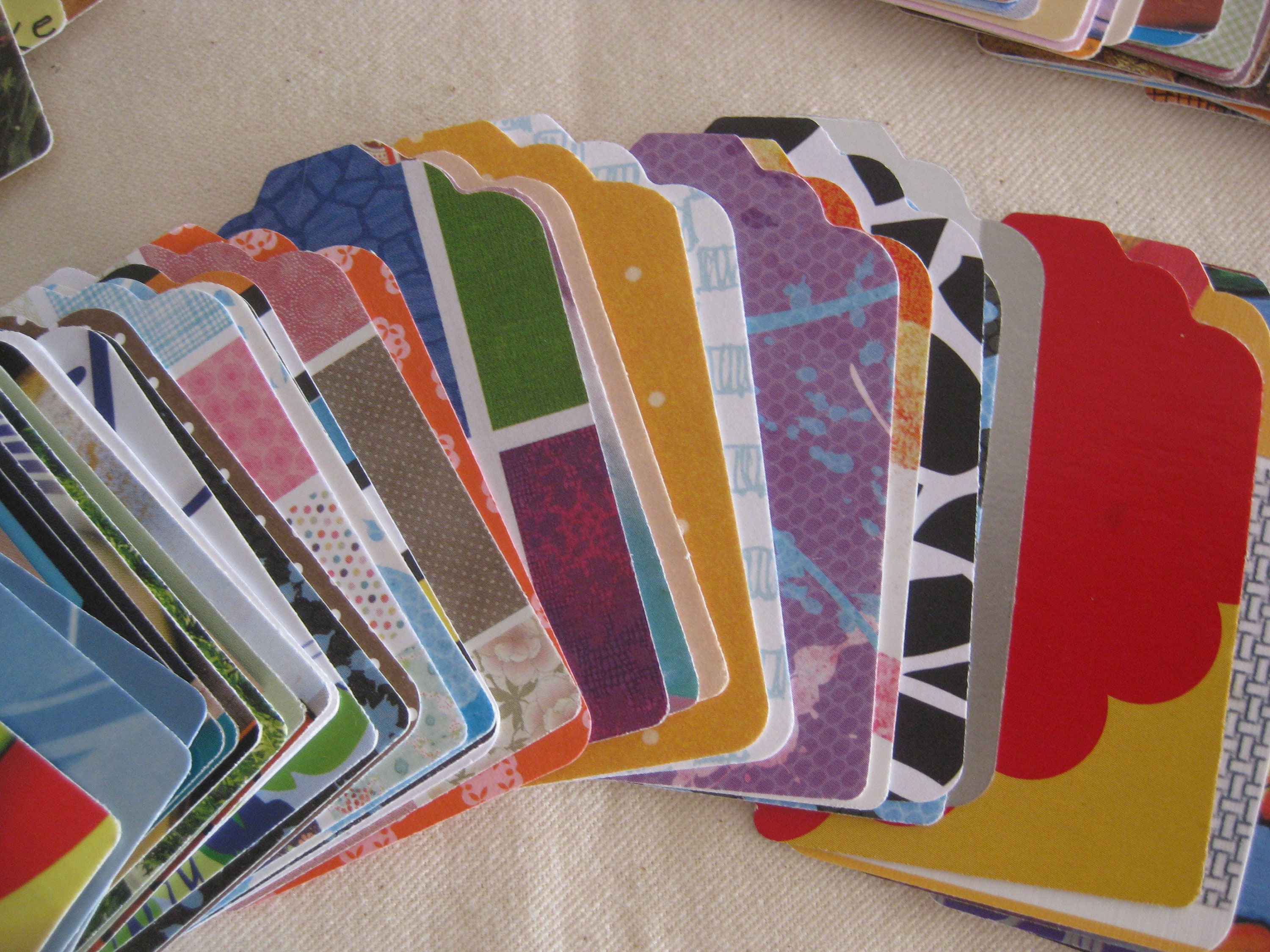 Gift Tags From Upcycled Cardstock/cards Diff Colors/designs - Etsy