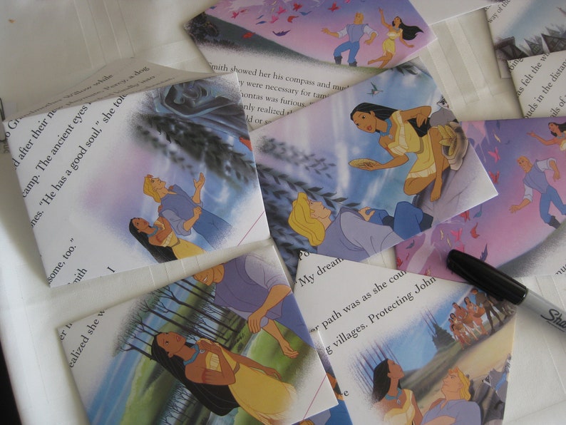 Pocahontas Story Book Pictures Envelopes Hand Made - Etsy