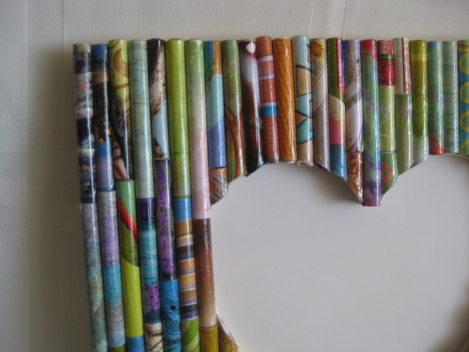 Heart Frame Handmade Colorful Paper Rolls Frame Holiday - Etsy