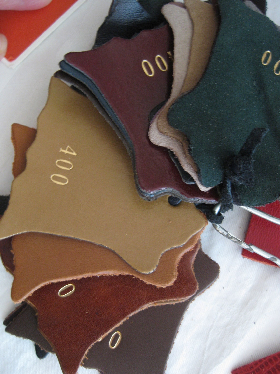 Leather Swatch Samples 3 Diff. Sizes and Colors a Lot of 63 - Etsy