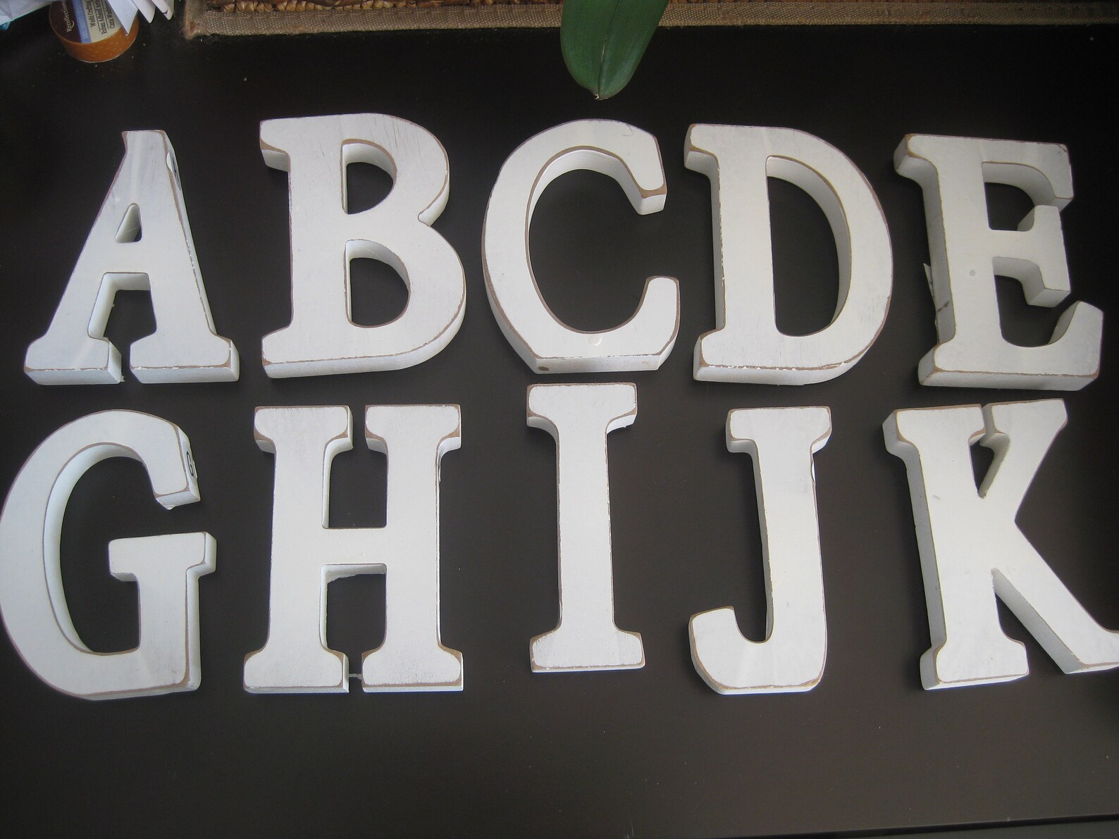 Wooden Letters Washed White Free Standing 4.5 X - Etsy