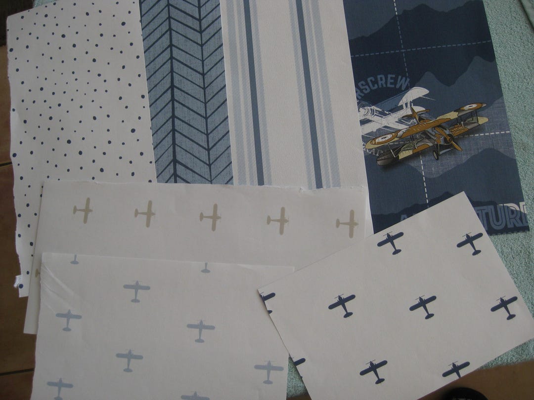 Wallpaper Samples 15 Pcs. Diff. Sizes, Designs and Colors, Kids Room ...