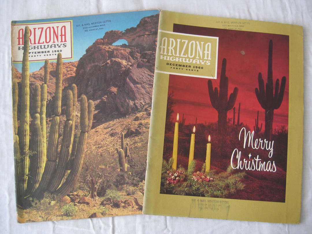 Arizona Highways Magazine, Dec. 1960, June, July and August 1961 Issues ...