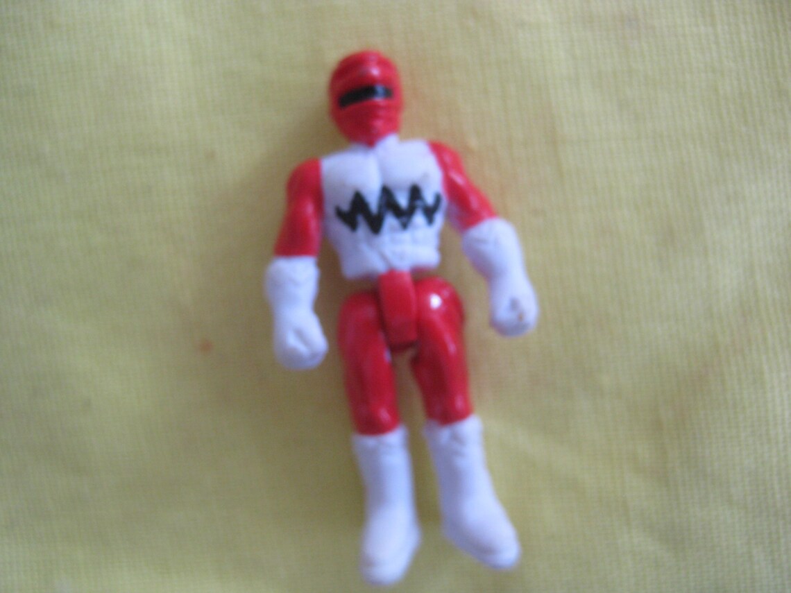 Miniature Action Figure, Power Ranger Lost Galaxy Red Ranger, 1.25"x0 ...