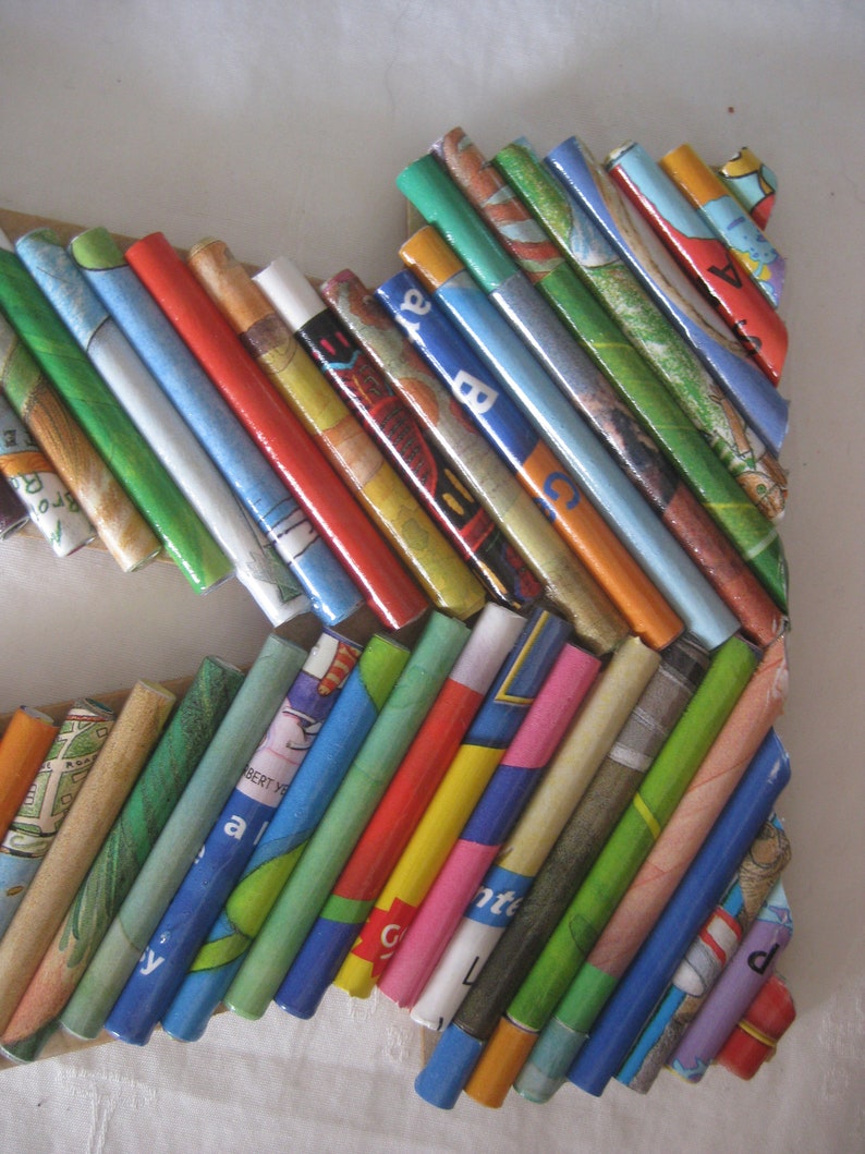 Paper Rolls Collage Letter A Room Decor BD Gift Graduation - Etsy