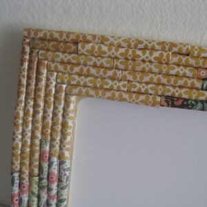 Paper Rolls Decorated Picture Frame, Holiday Gift, 8.5"x6.5" Frame, 5.5 ...