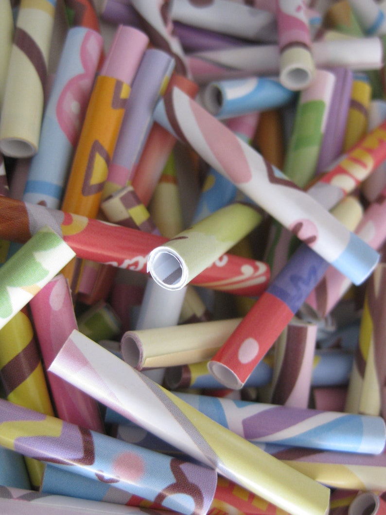 Hand Rolled Quality Paper Soft Pastel Colors 1.5 Long - Etsy