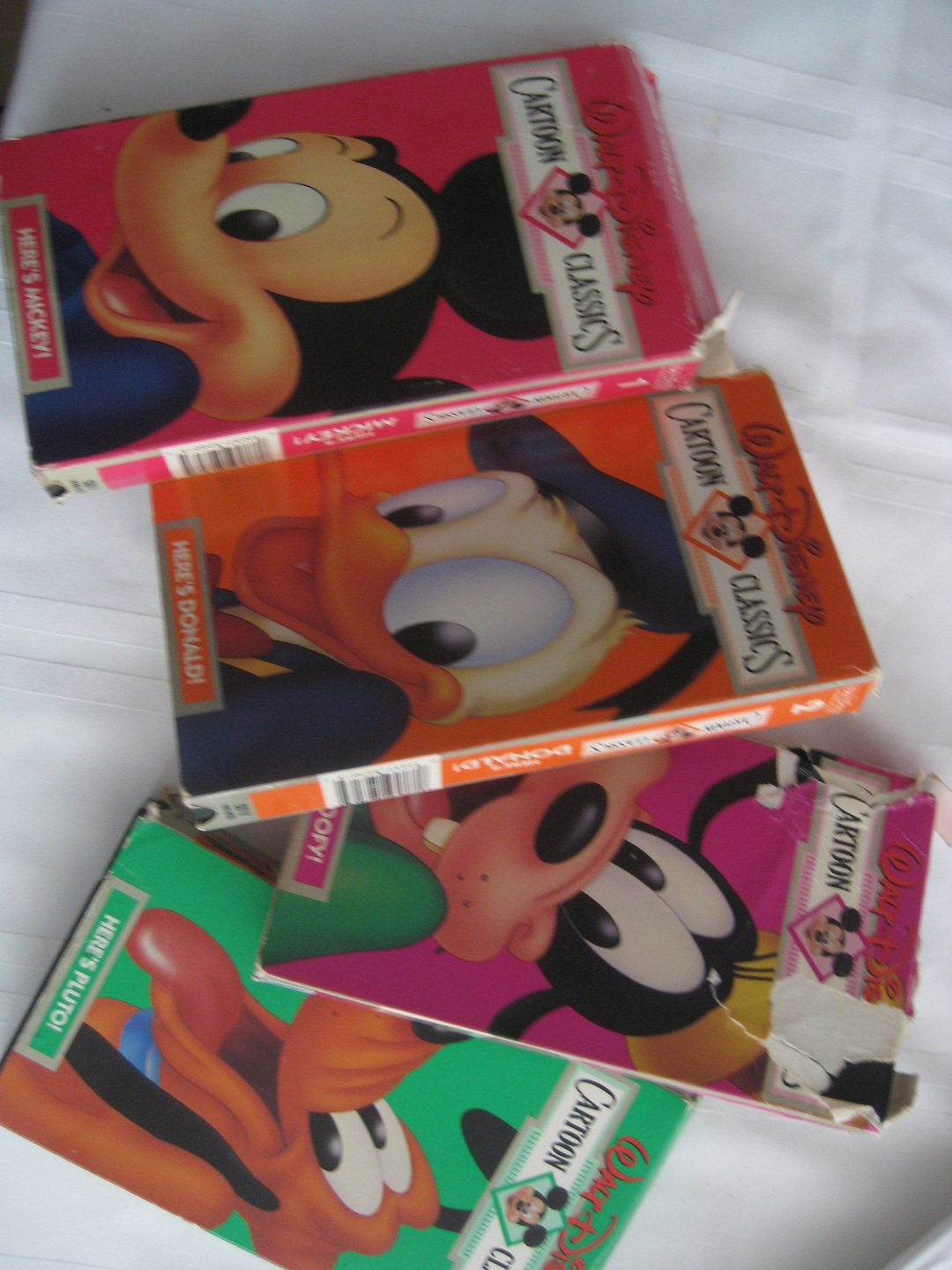 Walt Disney Home Video, Cartoon Classics, 4 VHS Tapes, #1, 2, 3 and 5 ...