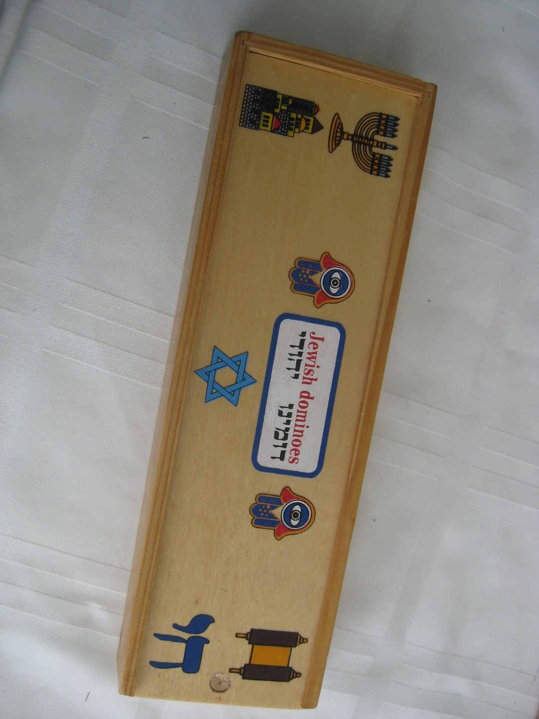 Judaica Symbols Dominos 28 Wood Tiles With Diff. Jewish - Etsy