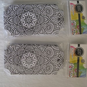 Mandala Gift Tags to Color In, 24 Printed Mandala Designs Tags to Color ...