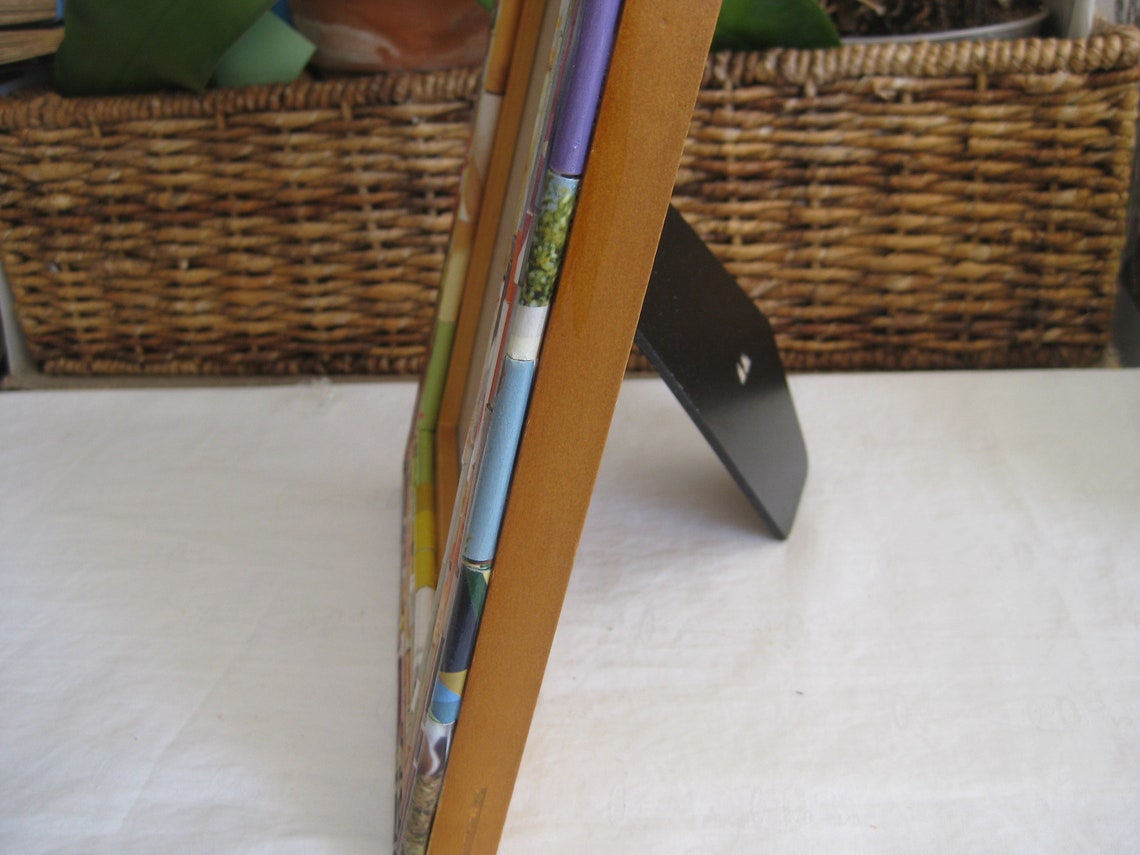 Picture Frame up Cycled Paper Rolls Hand Made Fall Colors - Etsy