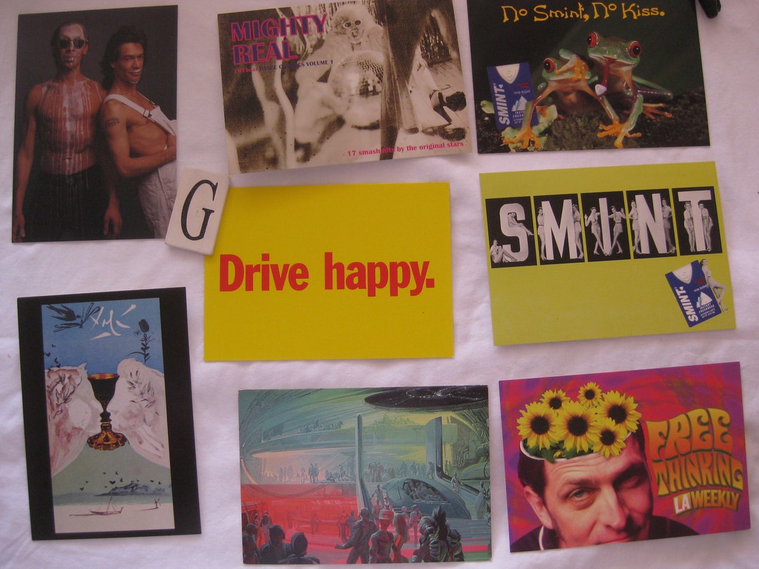 Vintage Advertisement Postcards, 8 Different Cards, From 1990s ...