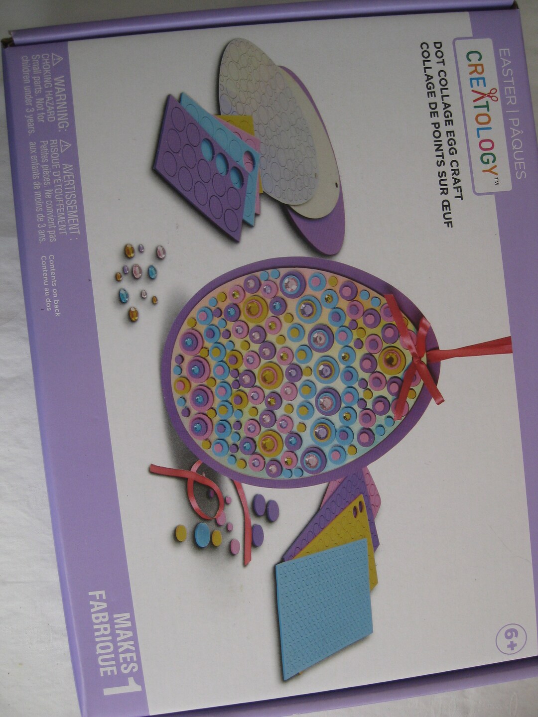 Easter Craft Kit for Kids, Wooden Egg Shape to Decorate W Stickers and ...