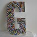 Initial Letter G Decorated With Colorful Upcycled Hand Made - Etsy