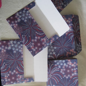 4th of July Fireworks Envelopes, Hand Crafted From Quality Scrapbook ...