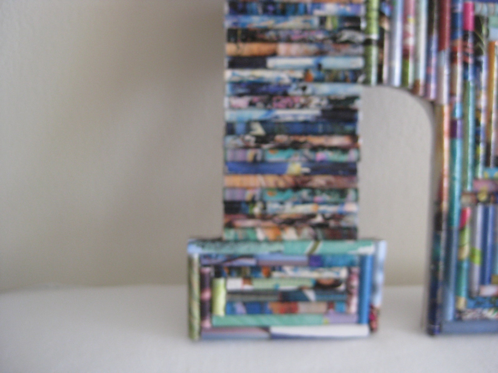 Decorated Colorful Letter R Wall Decor Hand Made up Cycled - Etsy