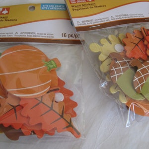 Thanksgiving Wood Stickers, Thanksgiving Craft Kit, Crafts, Decorations ...