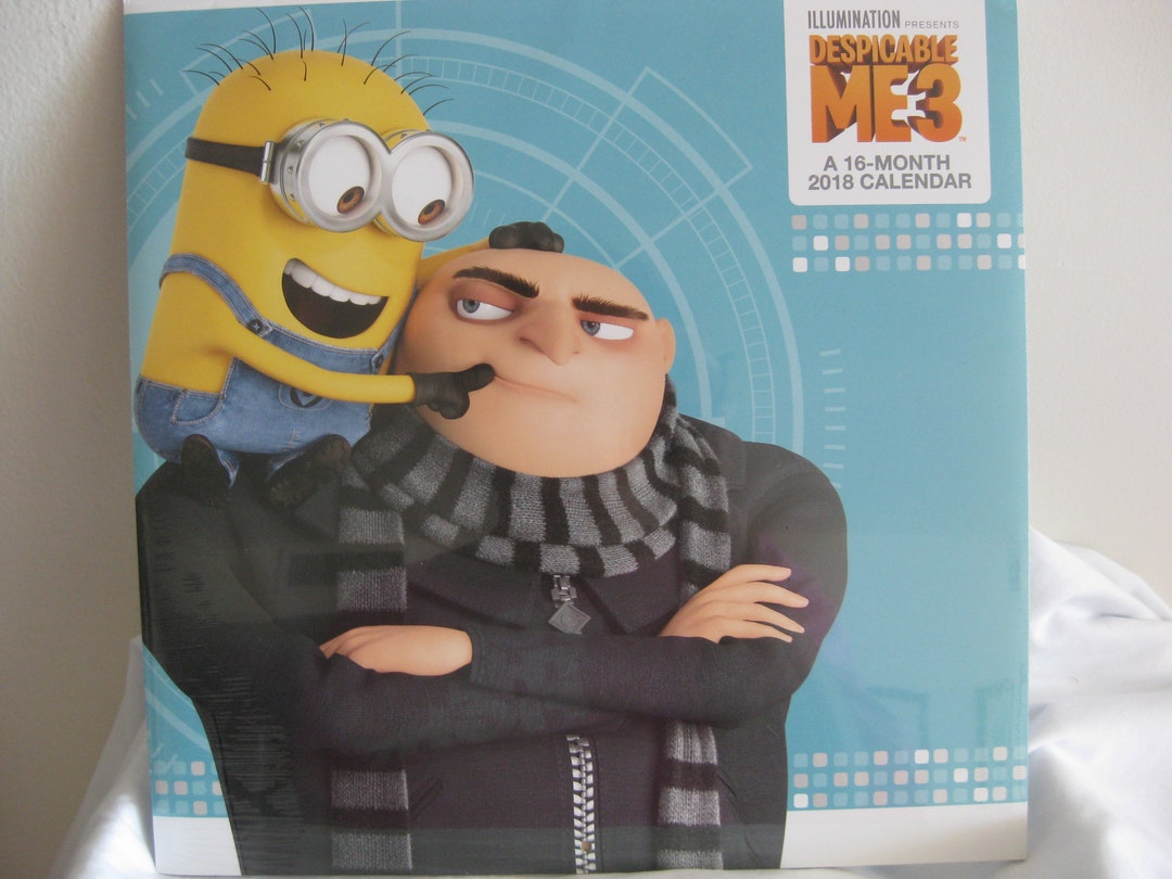 DESPICABLE ME3 Movie Pictures Calendar, 12 Pictures to Frame and ...