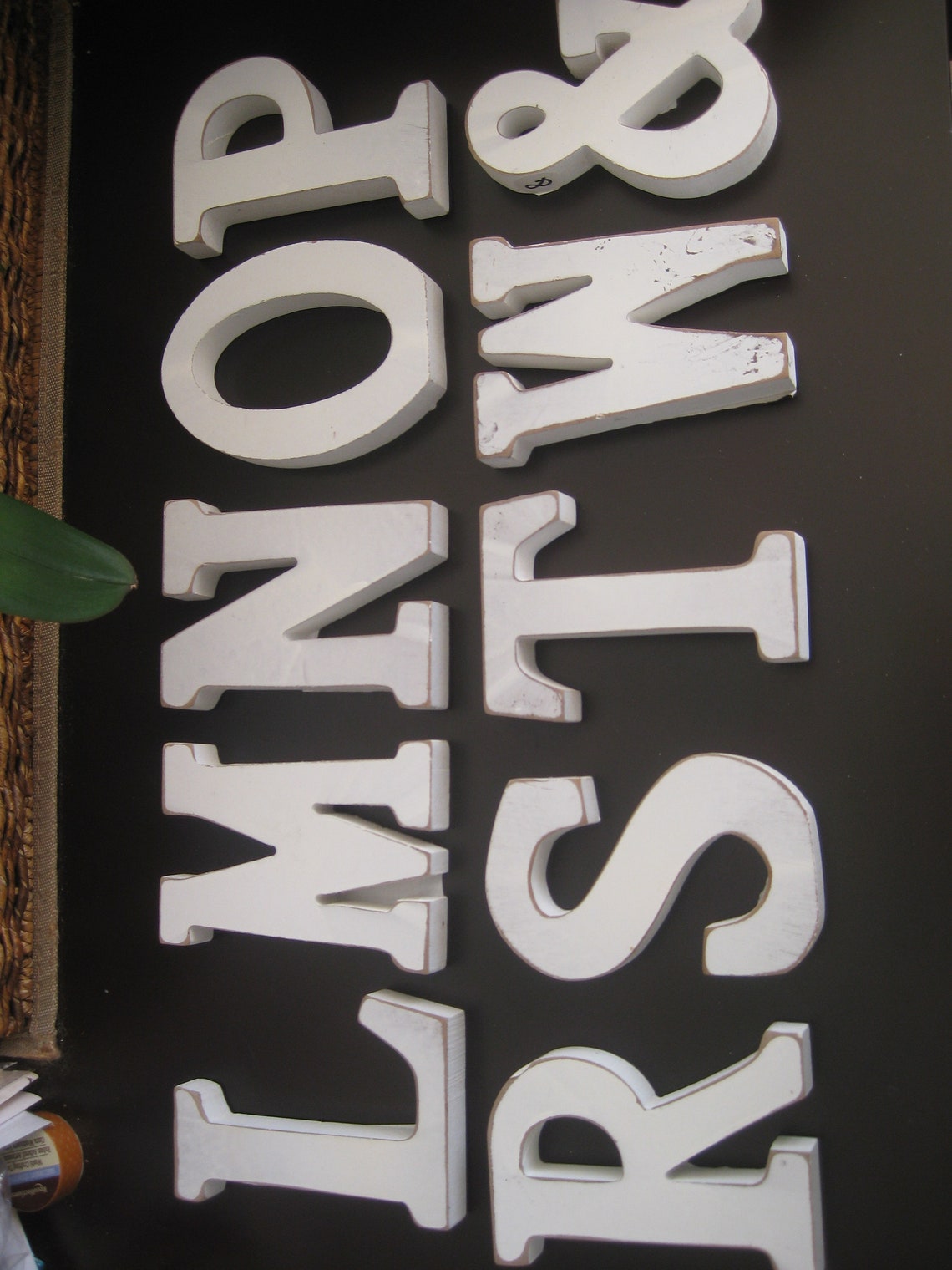 Wooden Letters Washed White Free Standing 4.5 X - Etsy