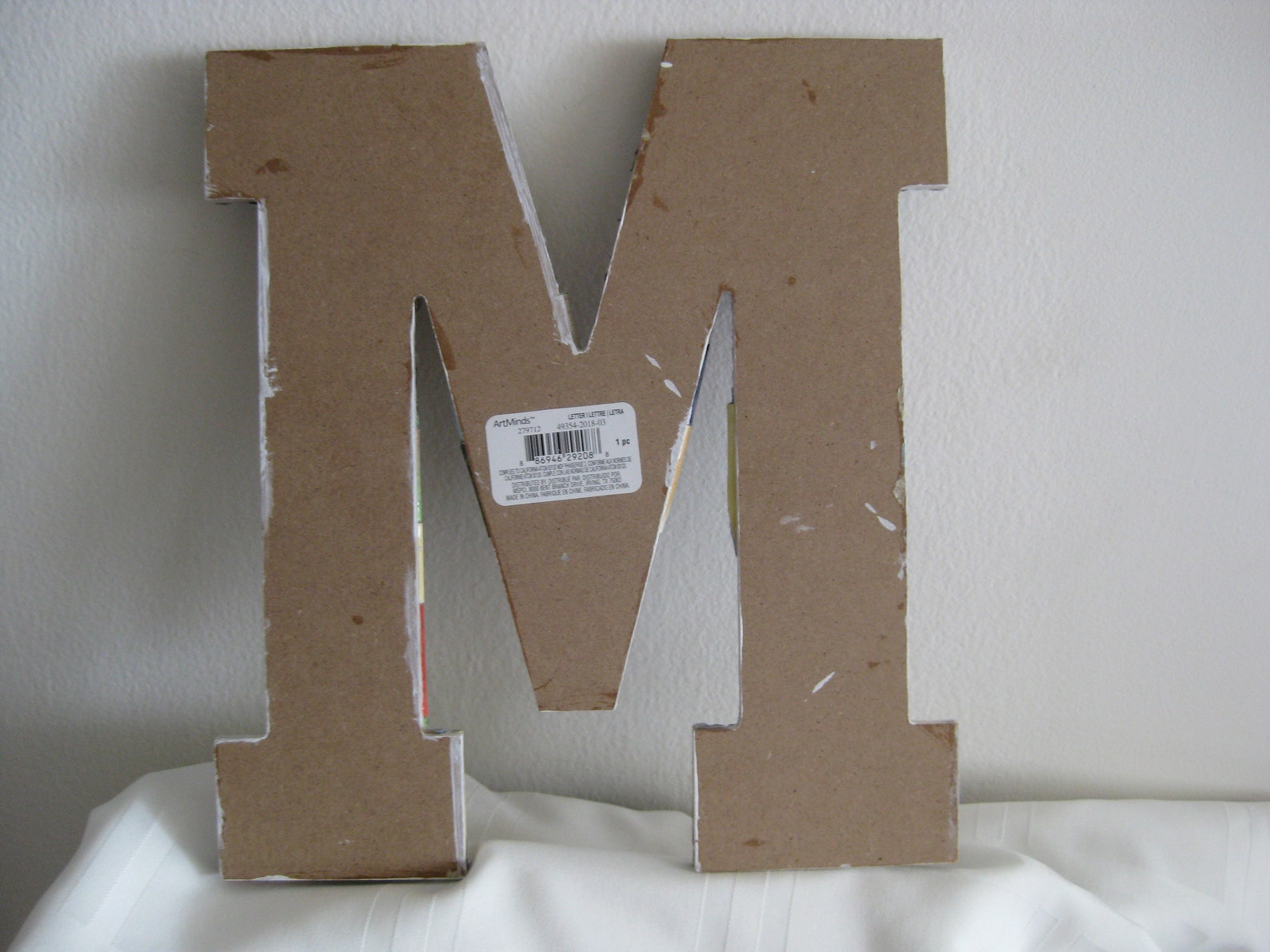 Letter M Decorated With Colorful Hand Rolled up Cycled Magazine Paper ...