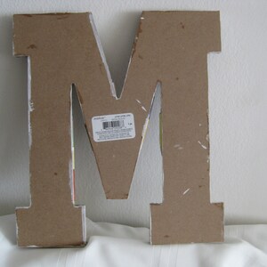 Letter M Decorated With Colorful Hand Rolled up Cycled Magazine Paper ...