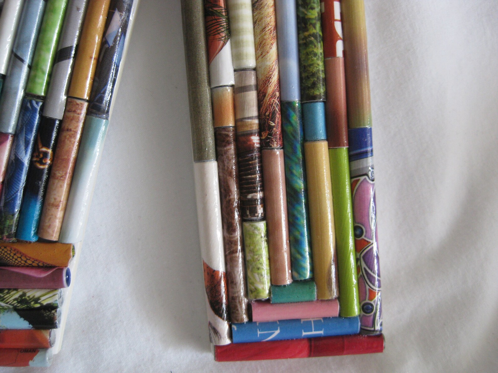 Letter M Hand Decorated With up Cycled Magazine Paper Rolls | Etsy