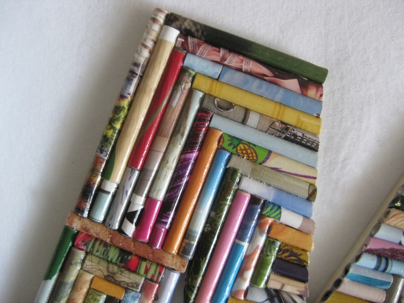 Letter M Hand Decorated With up Cycled Magazine Paper Rolls | Etsy