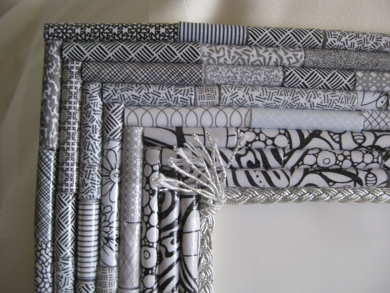 Picture Frame Decorated With Hand Made up Cycled Paper Rolls - Etsy
