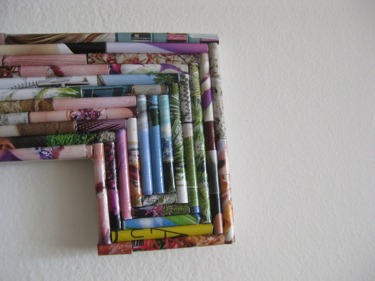 Letter E Decorated With Hand Rolled Paper Colorful Collage - Etsy