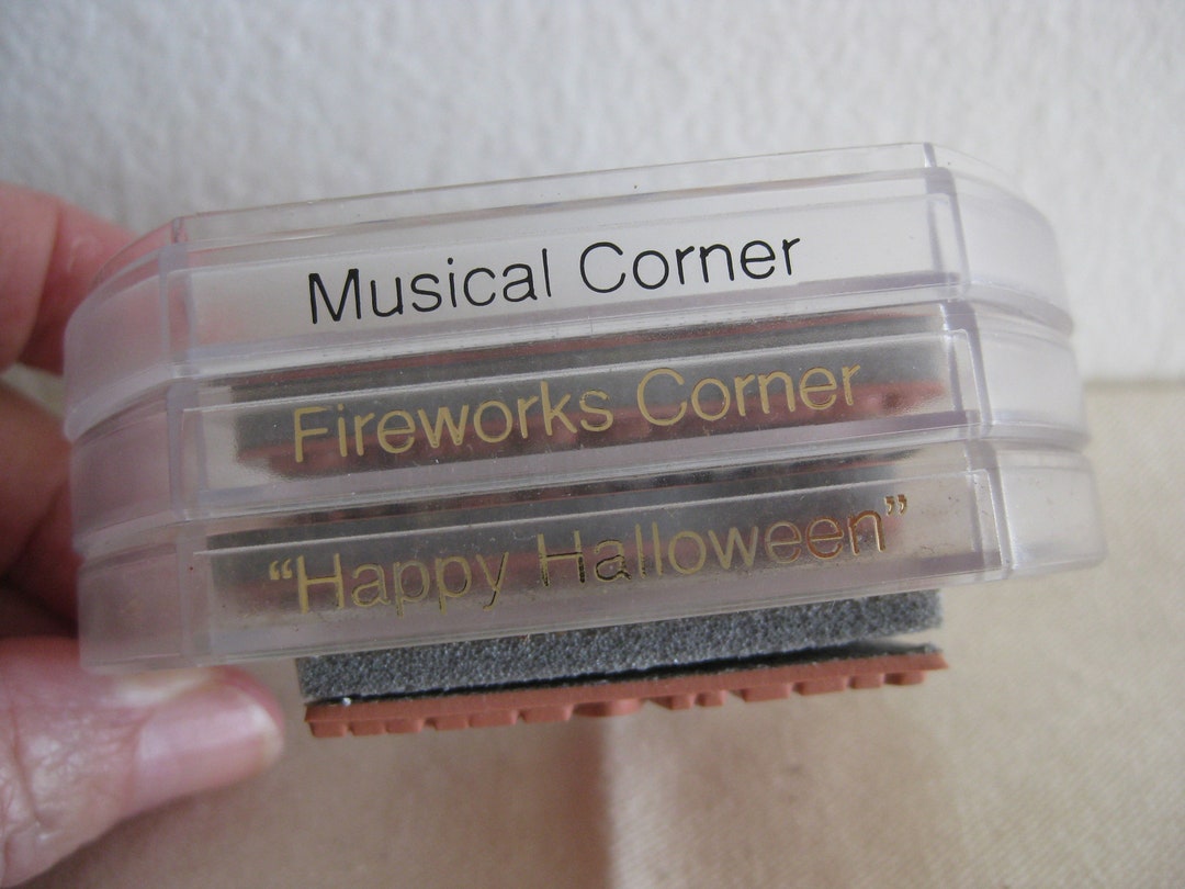 Fiskars stackable rubber stamps set de 3, Coin musical, coin feux ...