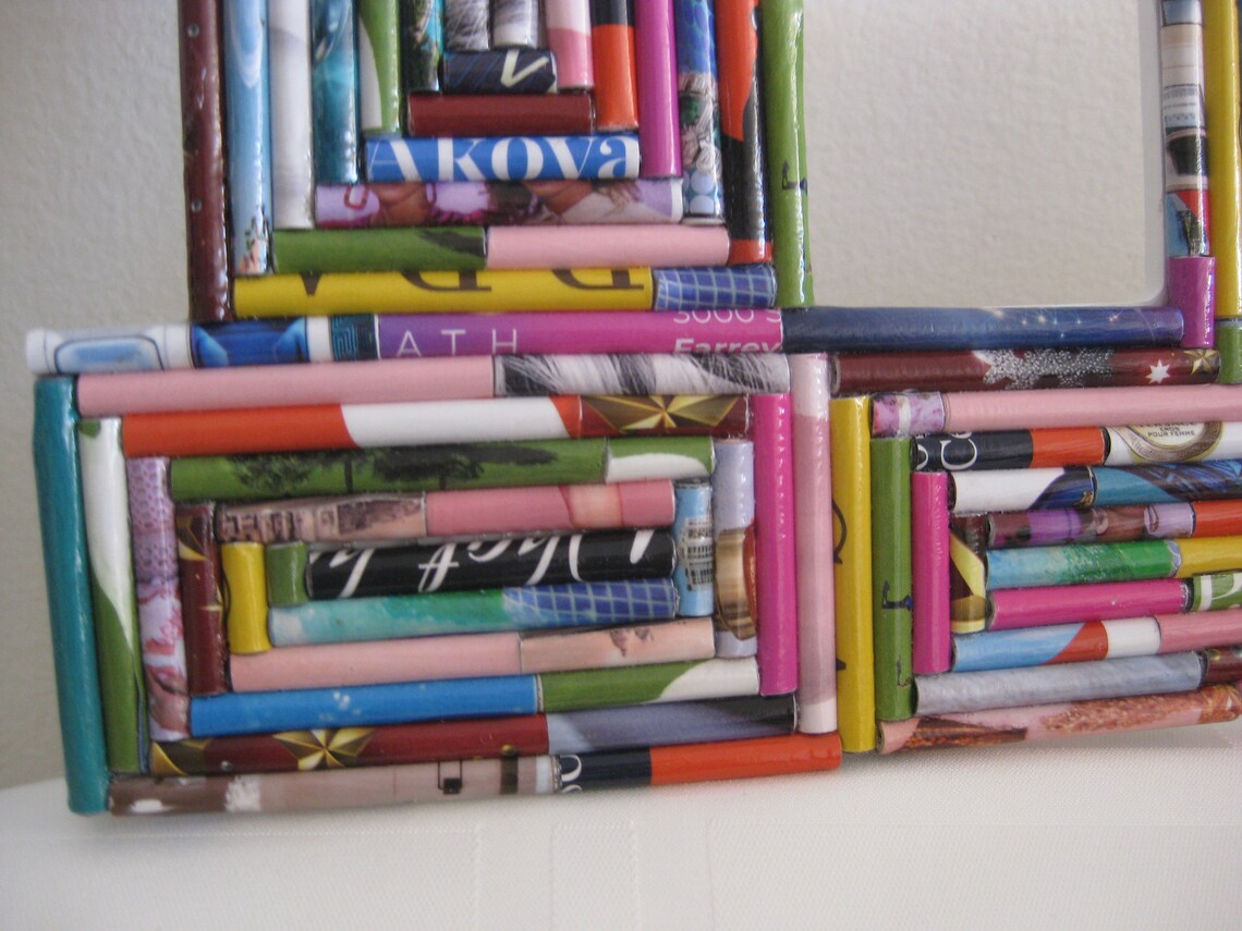 Letter L Initial Decorated With Hand Made Colorful Magazine | Etsy