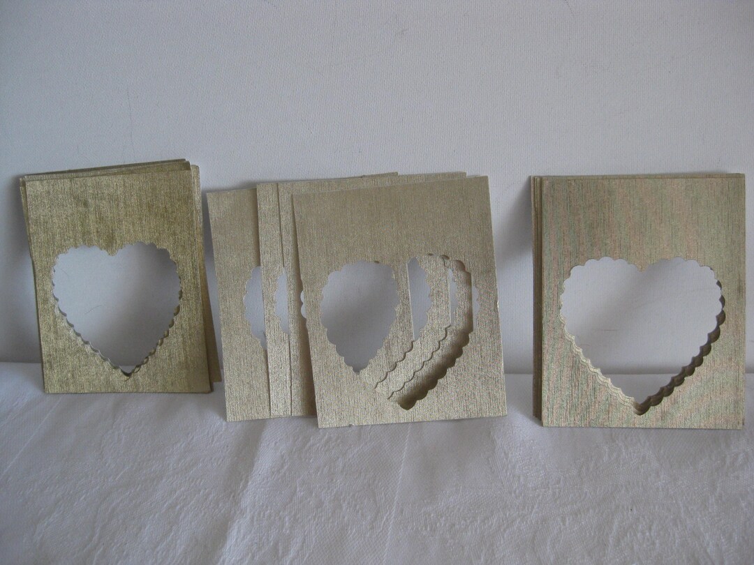 Gold Tone Scalloped Heart Cutout Frame, 4" X 3.25". Photo Album ...