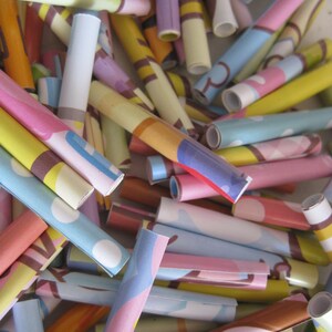 Hand Rolled Quality Paper, Soft Pastel Colors, 1.5" Long 5 Mm Thick ...