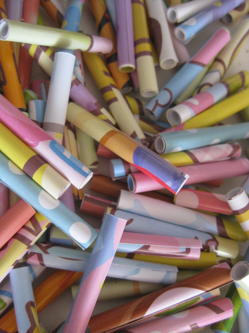 Hand Rolled Quality Paper Soft Pastel Colors 1.5 Long - Etsy