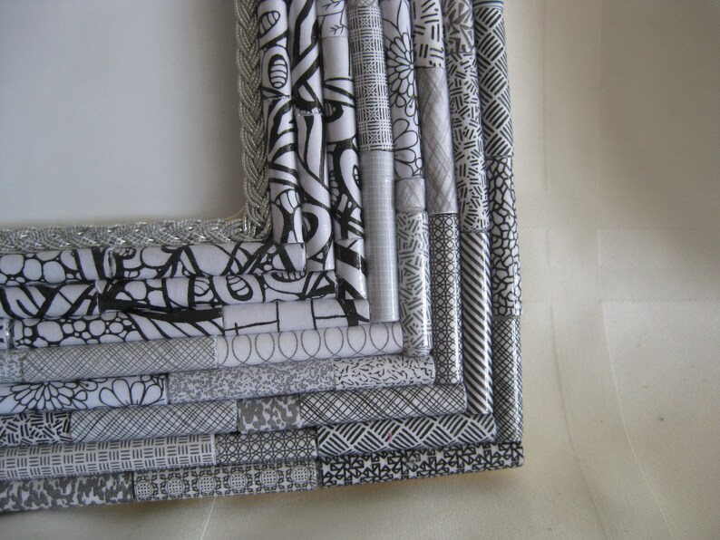 Picture Frame Decorated With Hand Made up Cycled Paper Rolls - Etsy