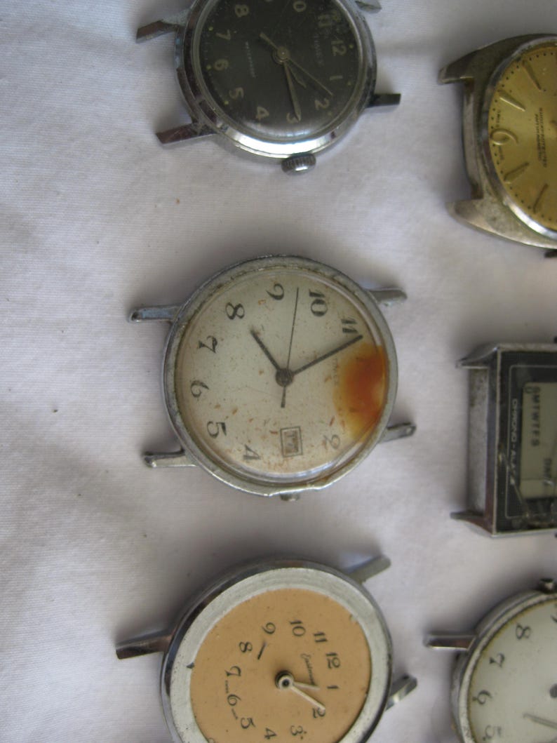 Men's Watch Faces, No Bands, for Parts, Jewelry Making, Multimedia Art ...