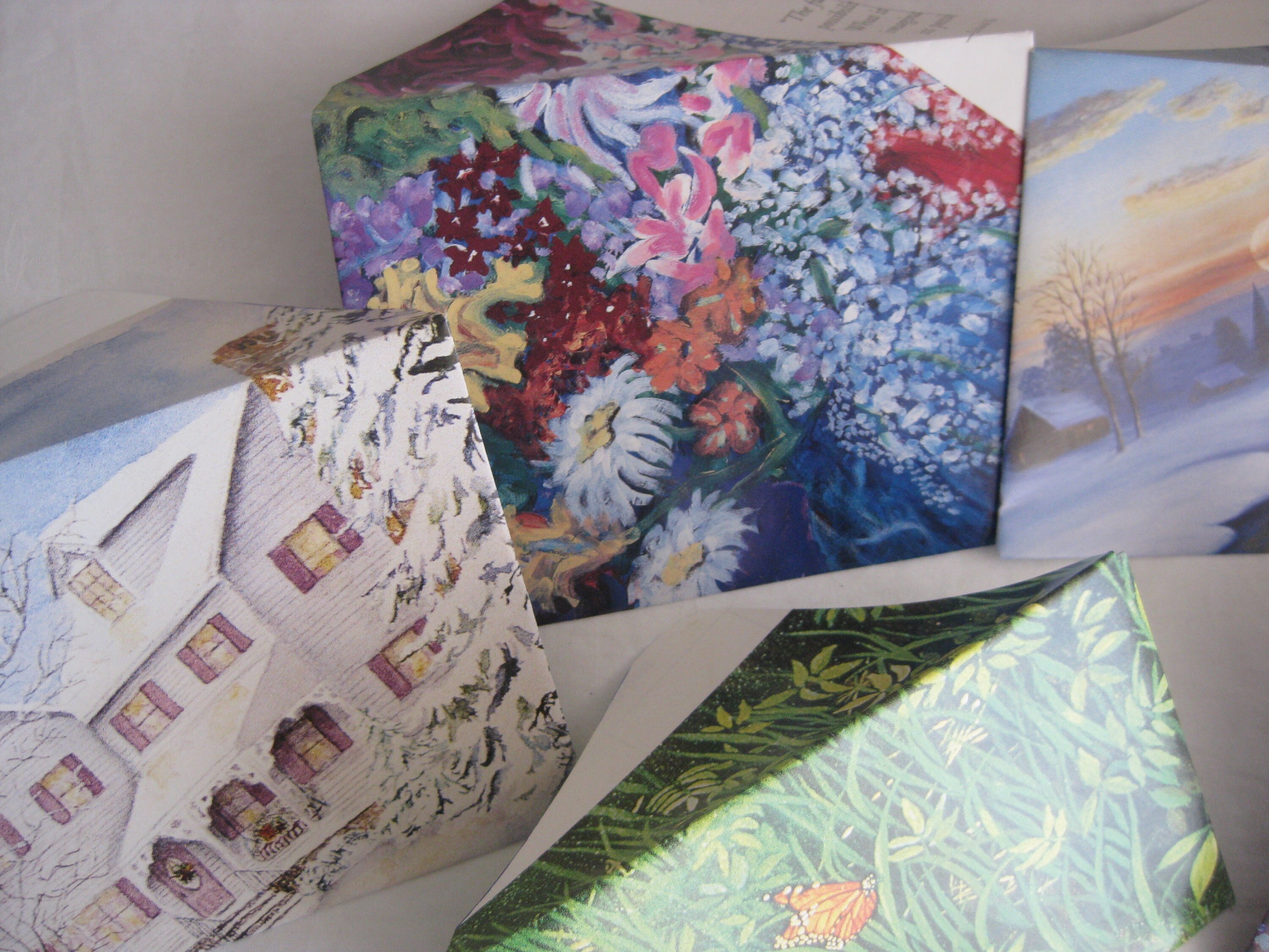 Envelopes, Hand Crafted From Calendars, Nature Scenes, 12 Envelopes, 5. ...