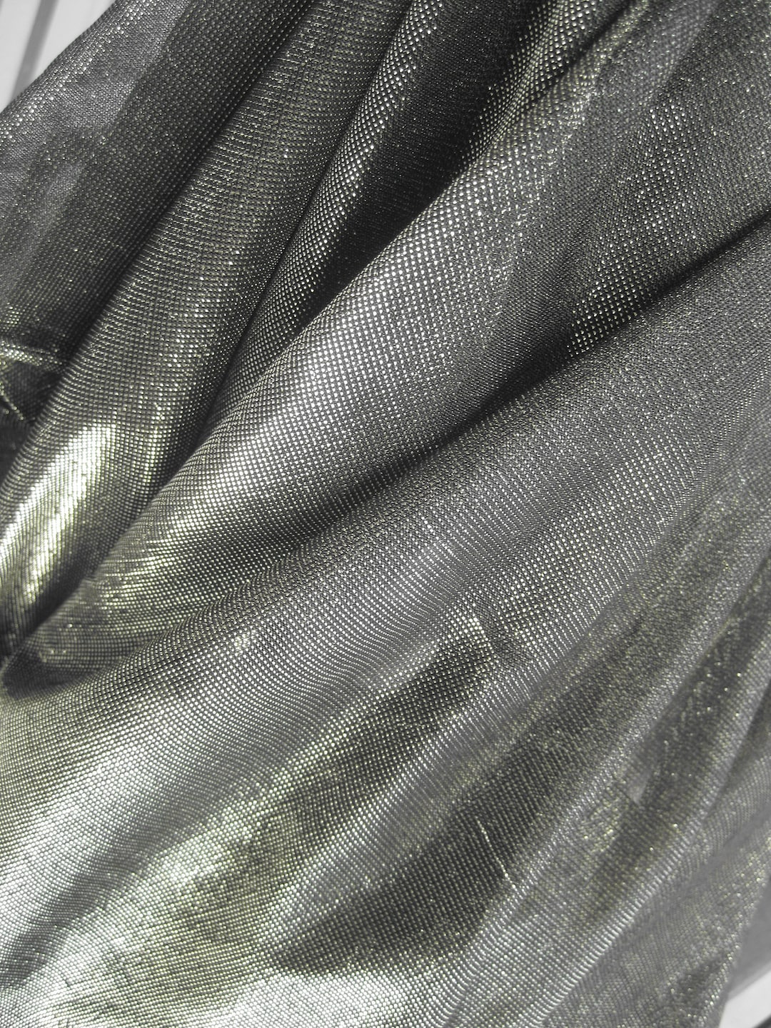 Gold and Black Threads Semi Sheer Fabric Remnant, 40" Wide, 96" Long ...