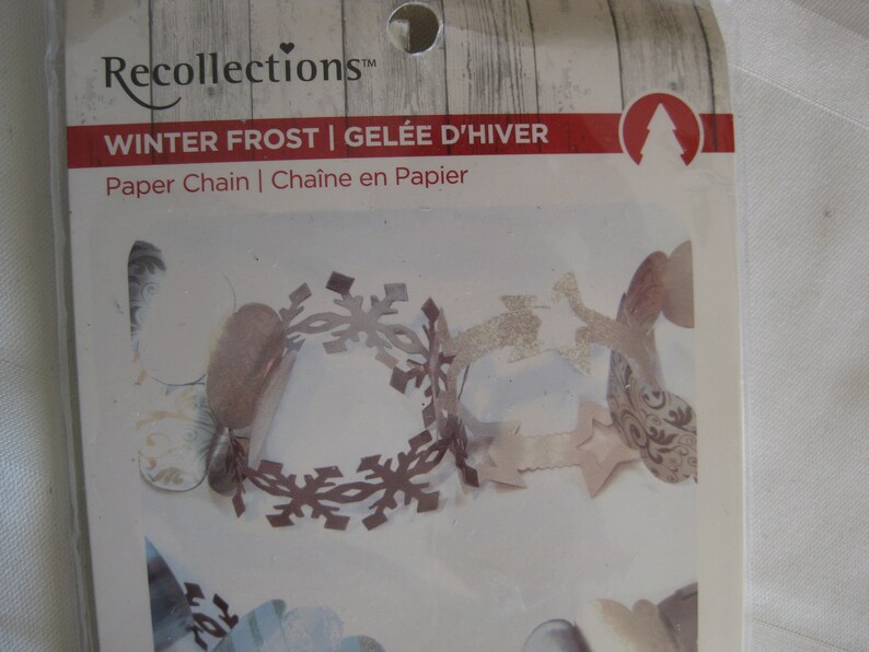 Winter Frost Paper Chain Kit, Makes 7 Ft Chain, Home Decor, Kids Room ...