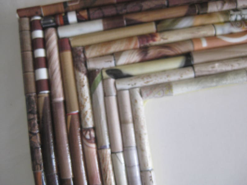 Paper Anniversary Gift Picture Frame Upcycled Hand Rolled - Etsy