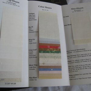 Vintage Craft Paper Samples Folder, YUEMEI Paper Samples. Diff. Sizes ...